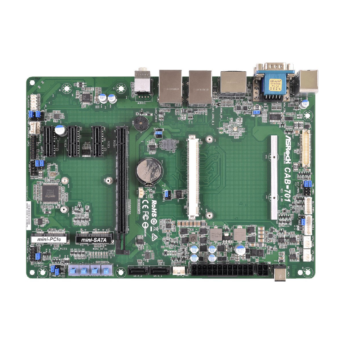 ASRock Industrial CAB-701 Qseven - Micro-ATX Carrier Board