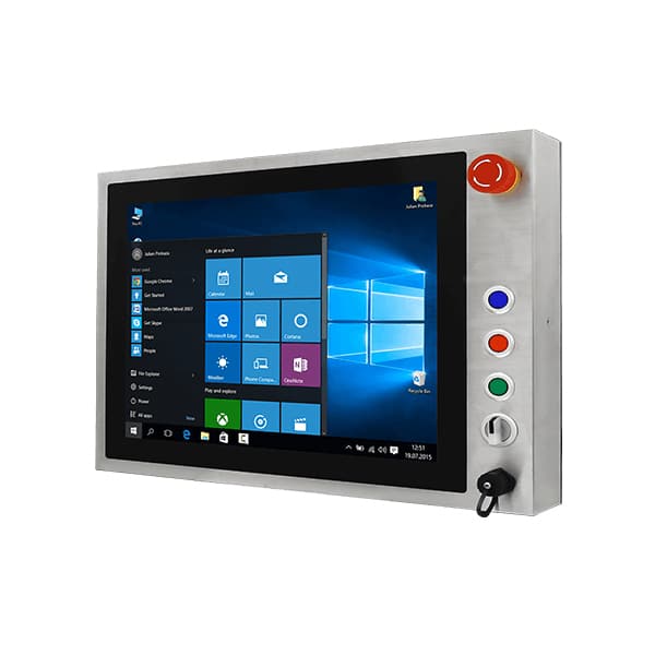 Winmate 10" - 24" IP65 Stainless B Push Buttons Panel PC Series - N2930