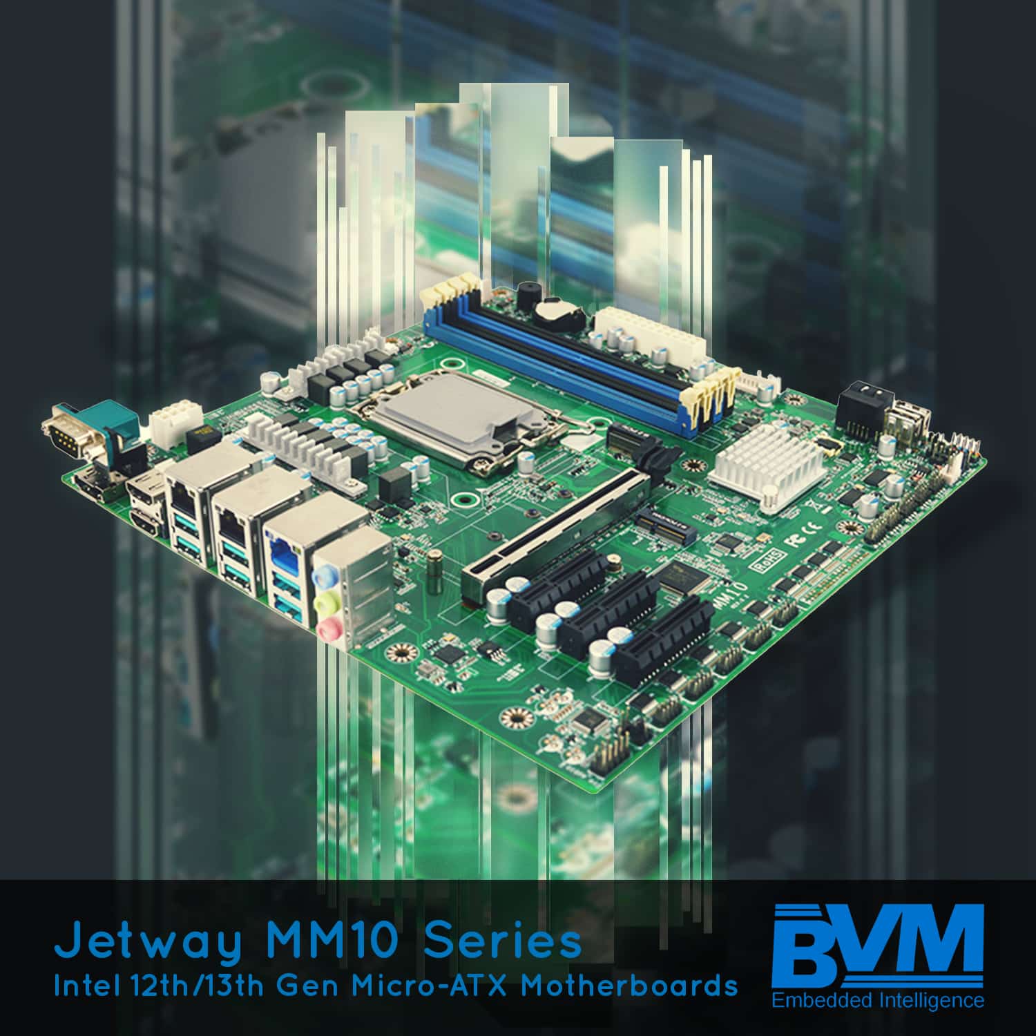 Jetway MM10 Series: 12th/13th Gen Micro ATX - BVM Ltd