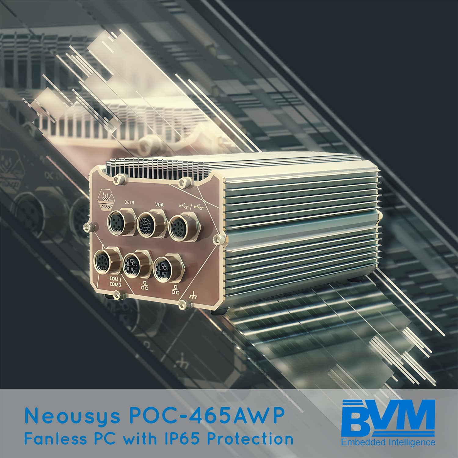 Neousys POC-465AWP Fanless PC with IP65 Protection - BVM Ltd