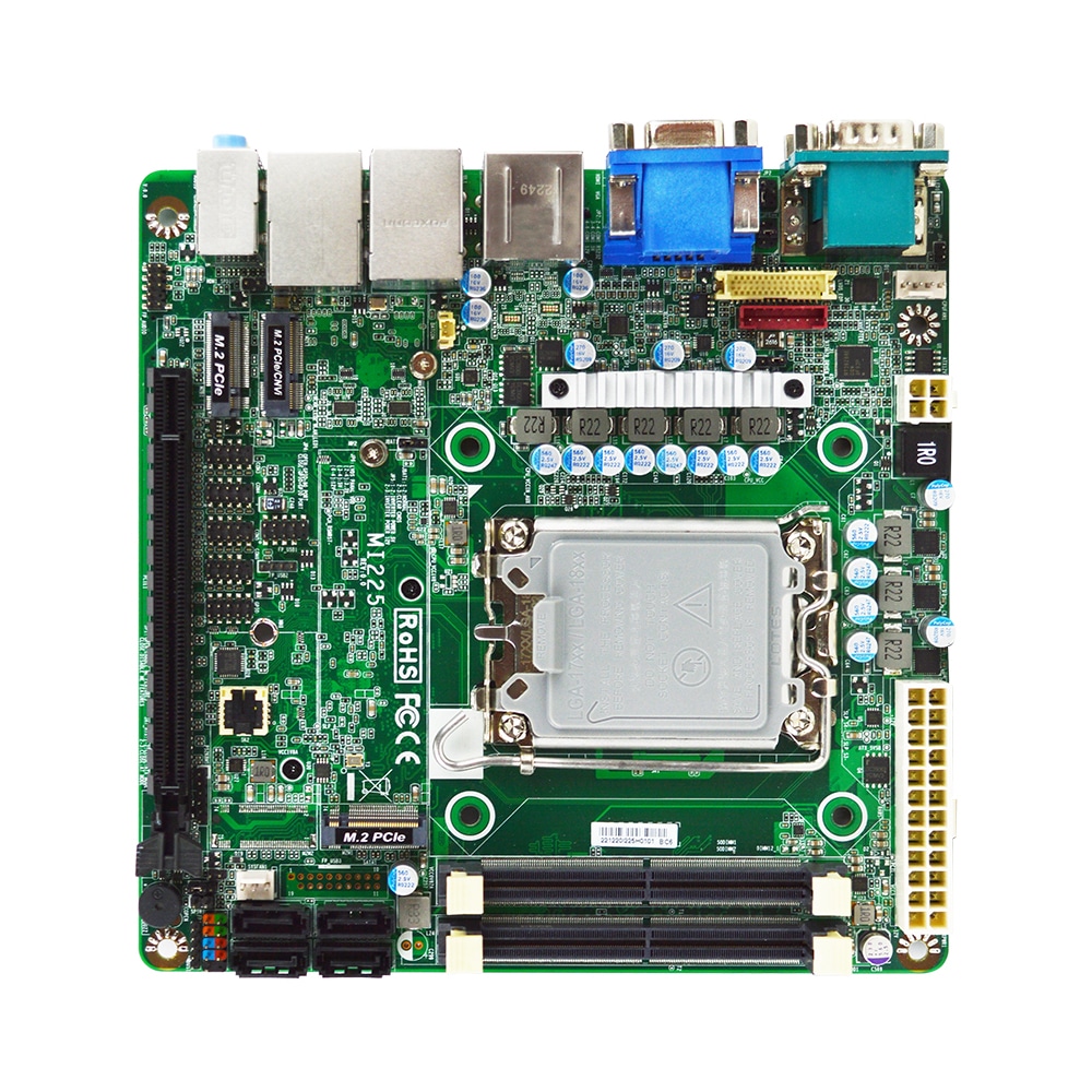 Jetway MI225H6100 12/13th Gen Mini-ITX Industrial Motherboard