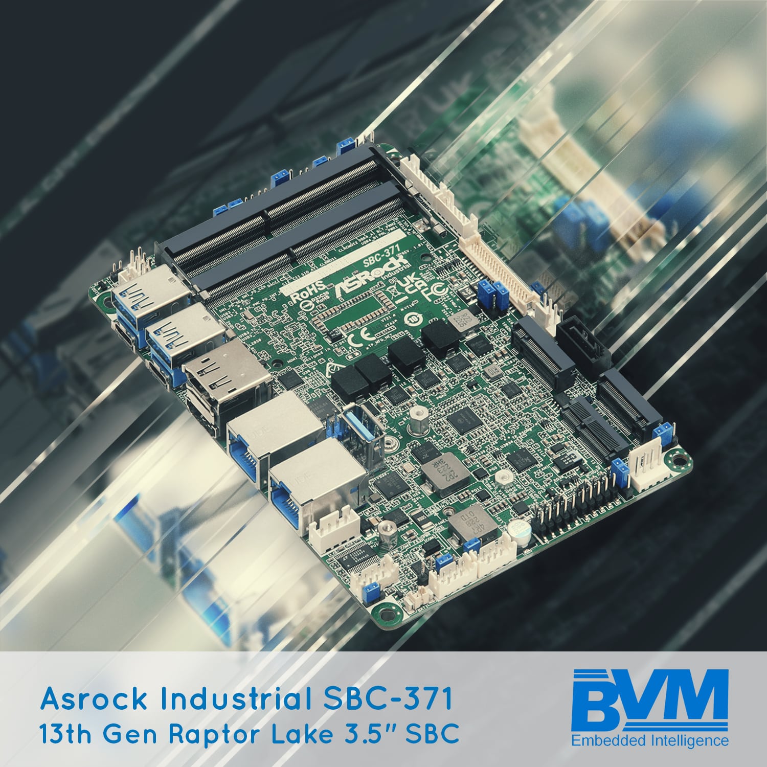 Asrock Industrial 3 5 13th Gen Raptor Lake Sbc 371 Bvm Ltd