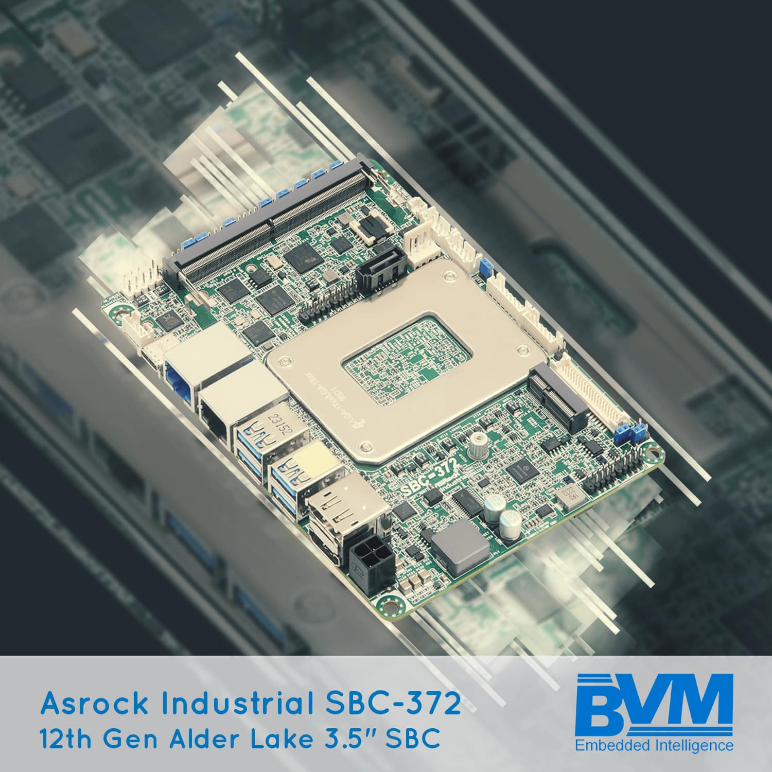 Asrock Industrial 3 5 12th Gen Alder Lake Sbc 372 Bvm Ltd