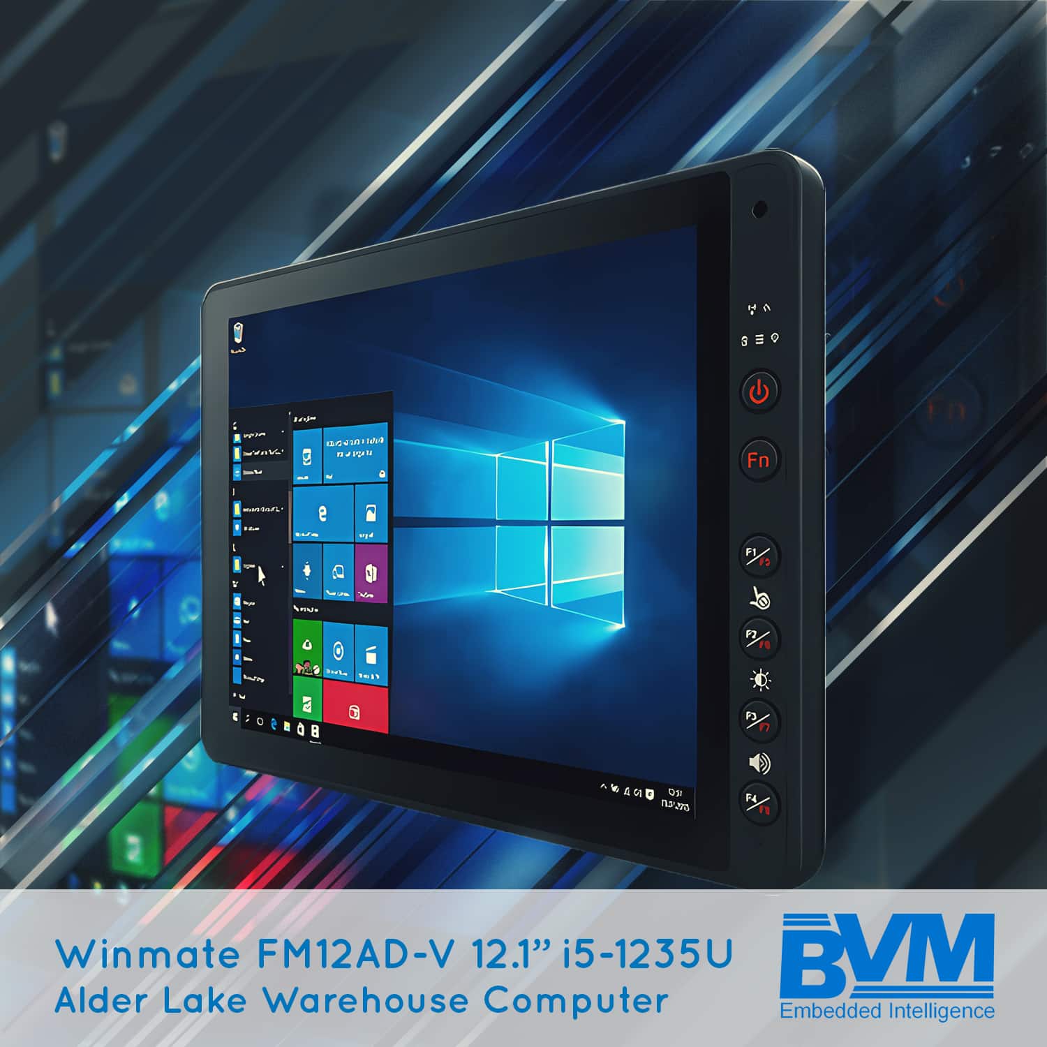 Winmate's FM12AD-V 12.1″ Intel Alder Lake Warehouse Computer - BVM Ltd