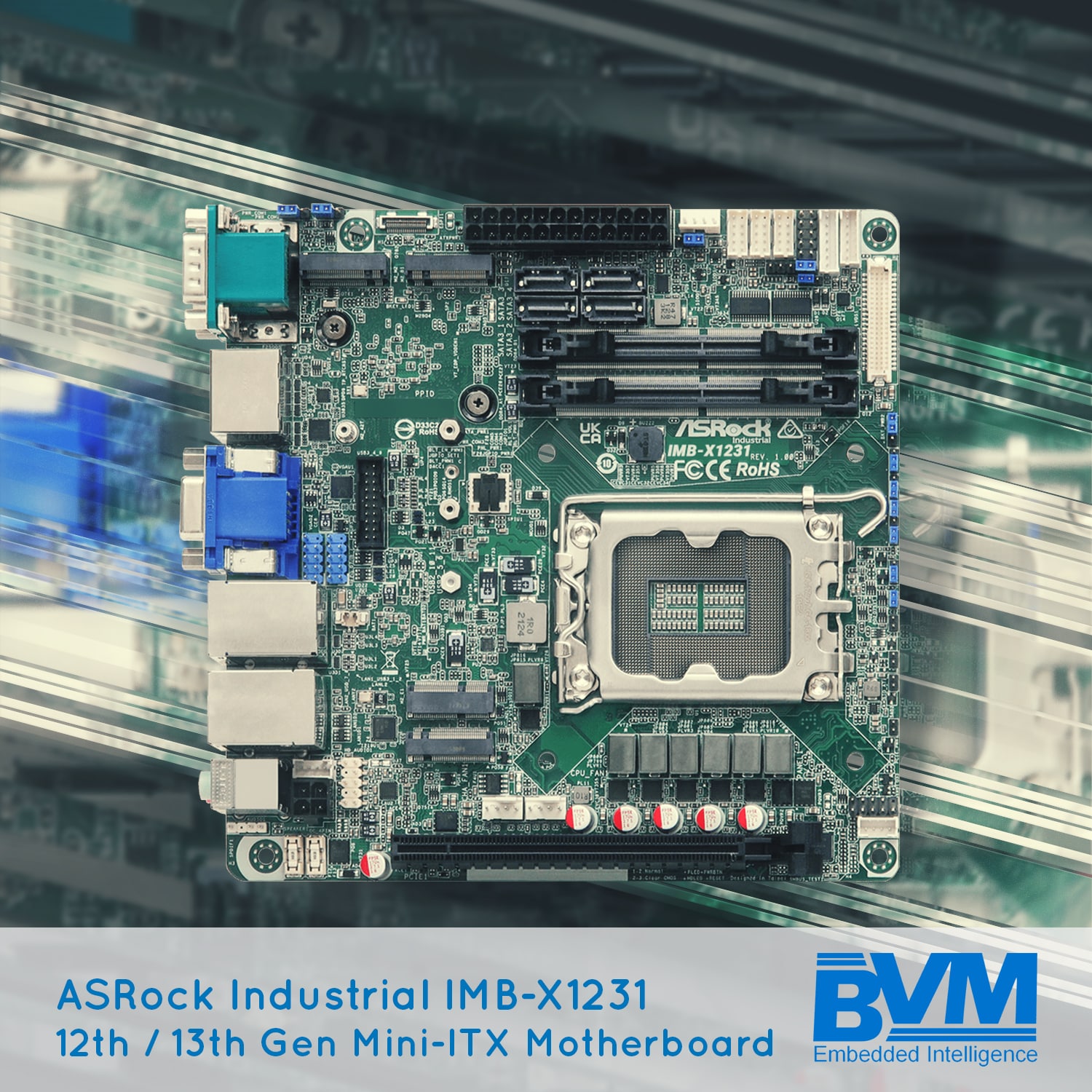 ASRock Industrial IMB-X1231 Mini-ITX Motherboard - BVM Ltd