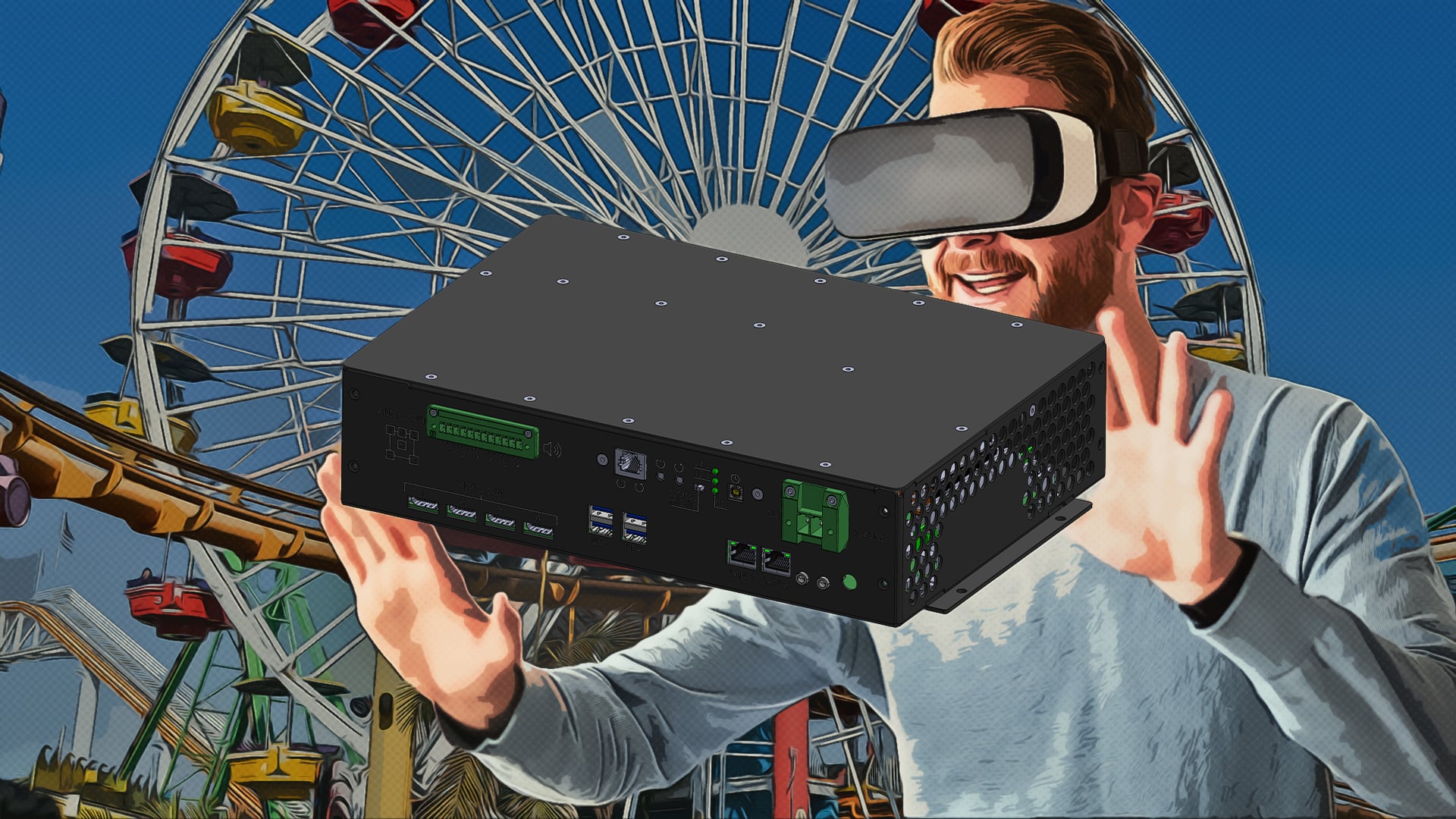 Case Study: Theme Park AR Experience Custom Industrial PCs- BVM Ltd