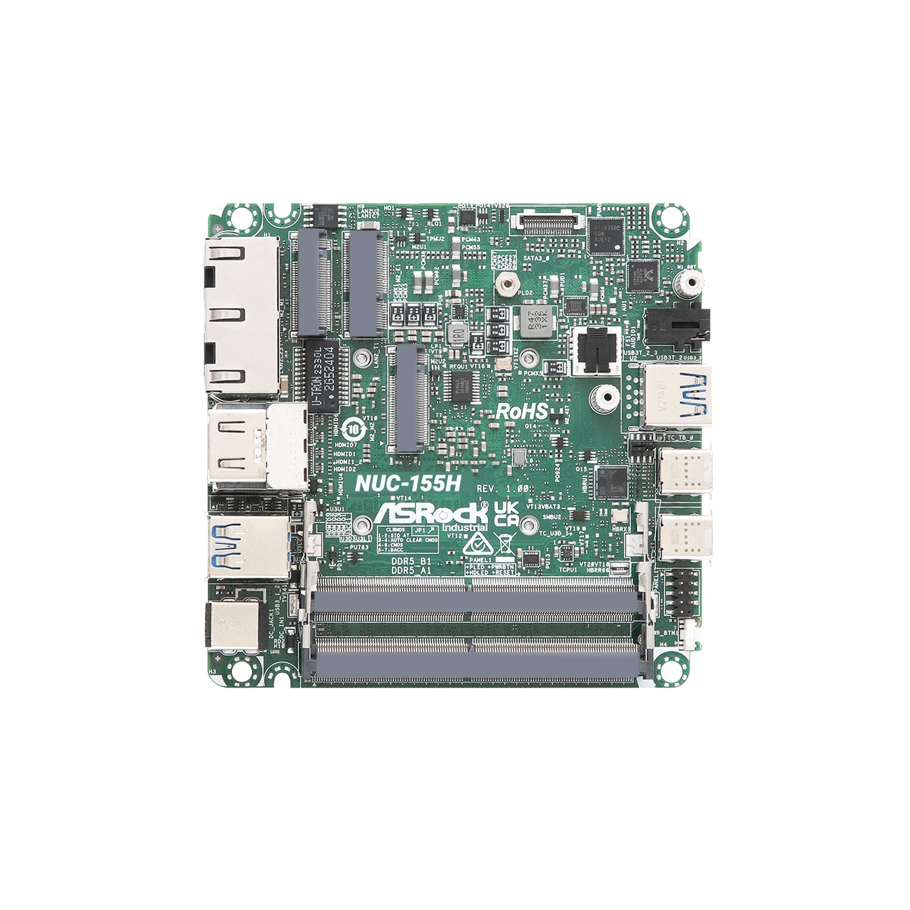ASRock Industrial NUC-125H 14th Gen Core Ultra NUC SBC