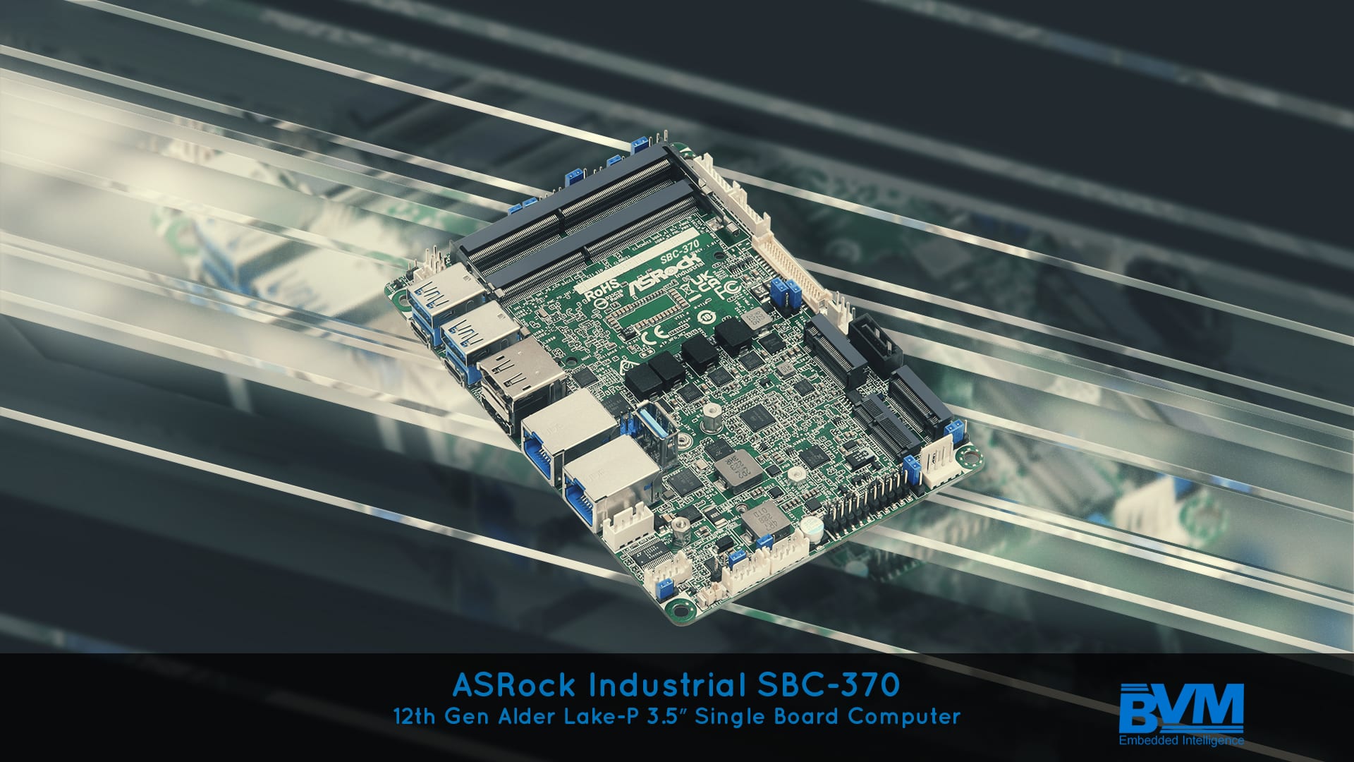 Asrock Industrial Sbc 370 12th Gen Alder Lake P 3 5″ Single Board